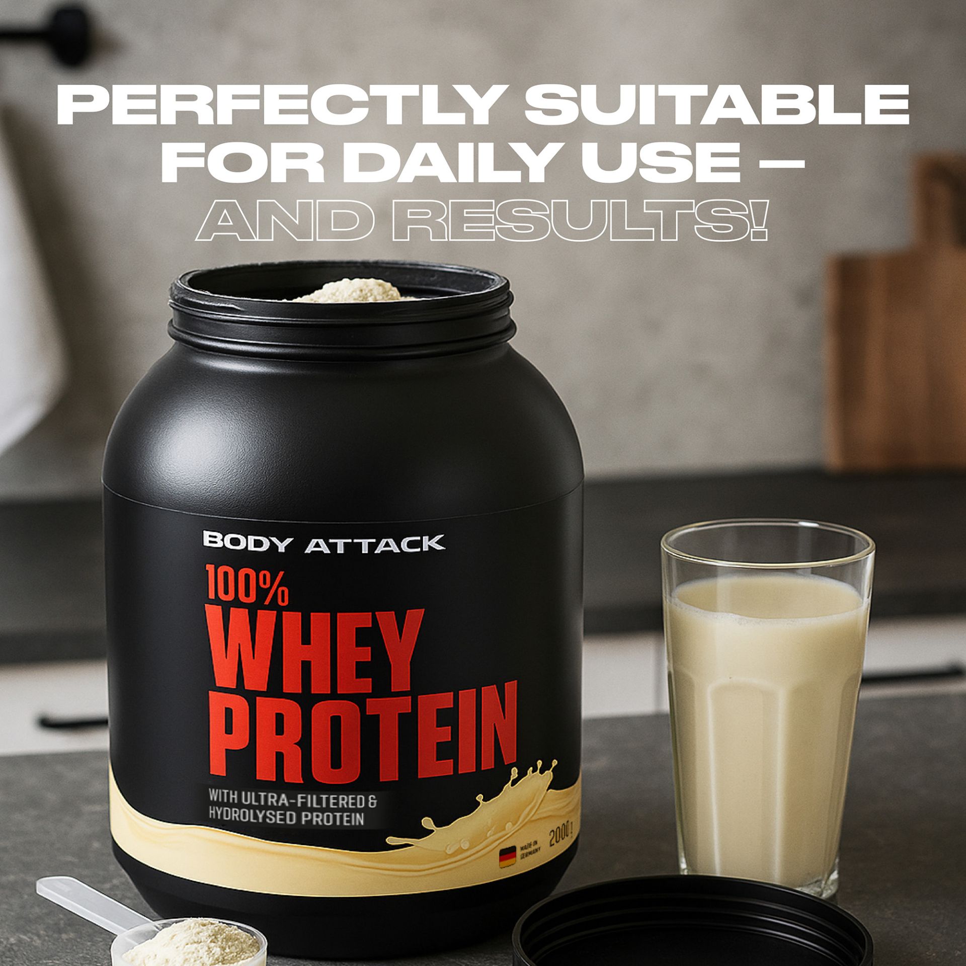 100% Whey Protein im Body Attack Online-Shop