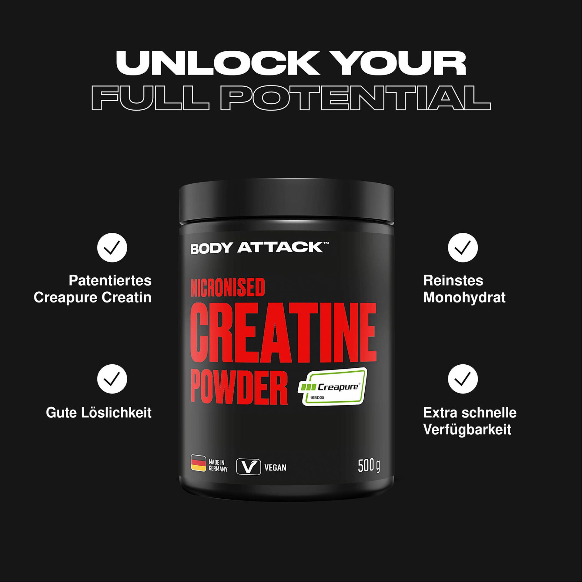 MUSCLE CREAPURE CREATIN Pulver | BODY ATTACK