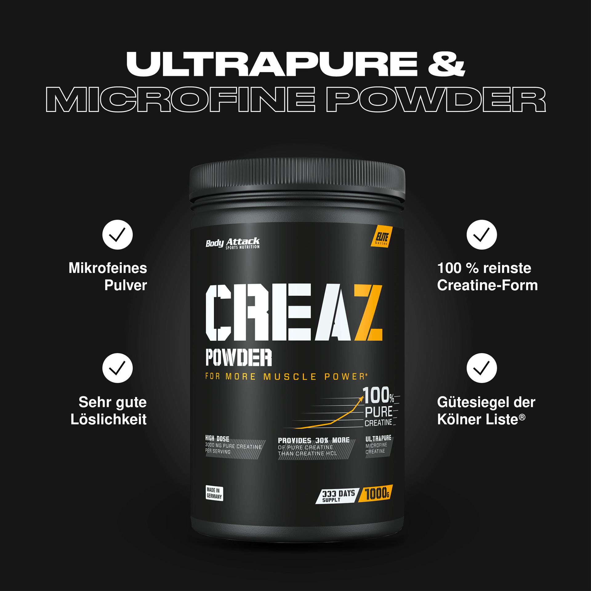 CREAZ PULVER 1000 G | BODY ATTACK
