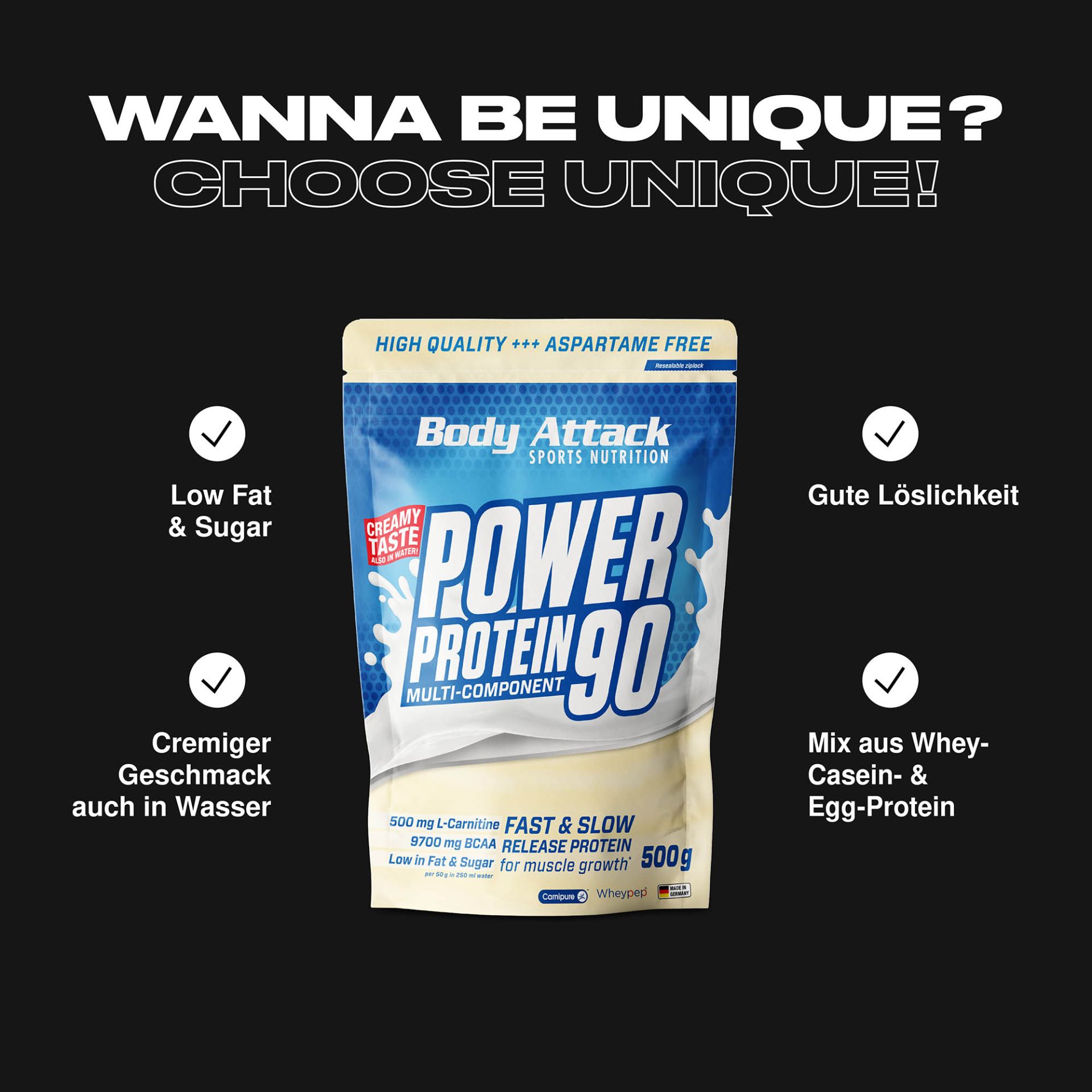 Body Attack Power Protein 90 - The best-seller for muscles!