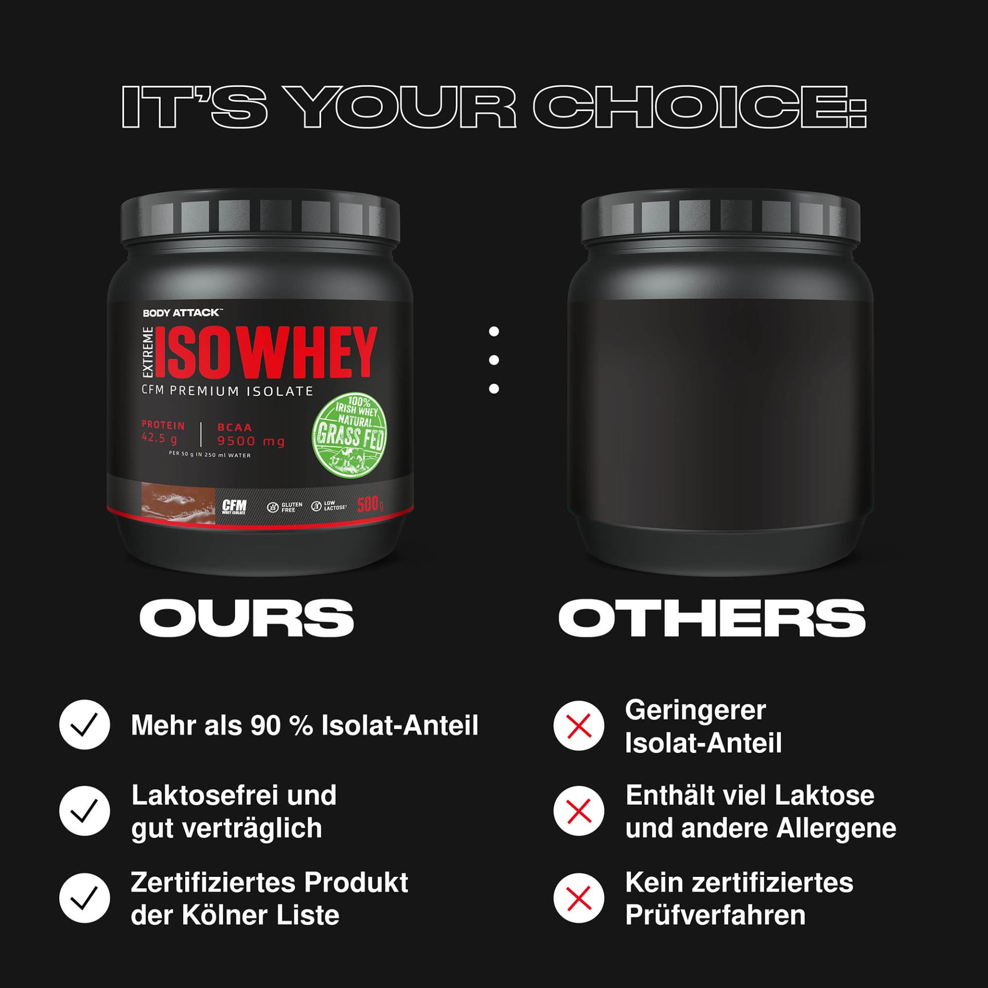Whey Protein Isolate - special protein powder from pasture milk