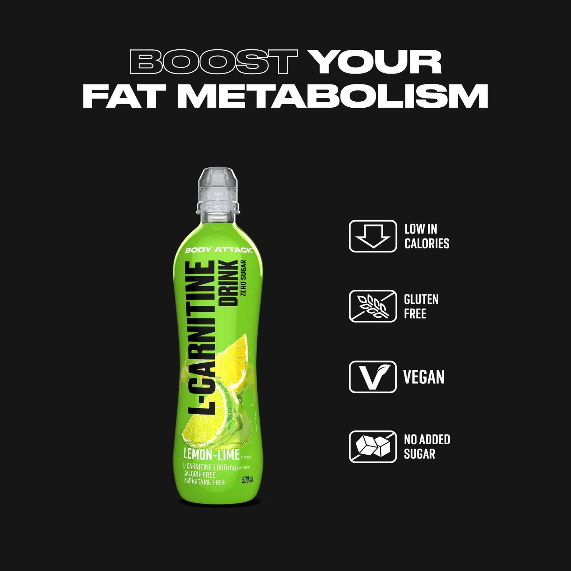 Body Attack L-Carnitine Drink - The ideal soft drink